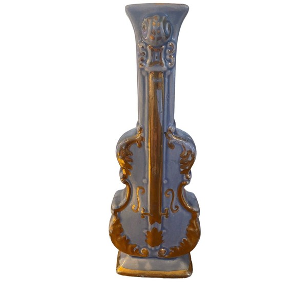 Unbranded | Accents | Vintage Blue And Gold Violin Cello Hanging Wall ...